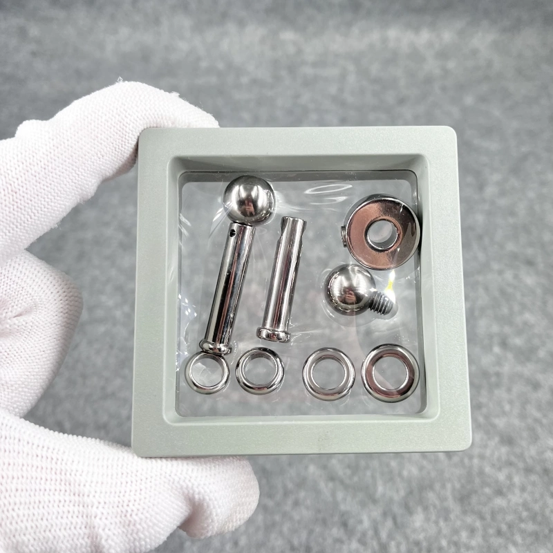 Titanium TetherSpout With Ball For Nom-Piercing Chastity