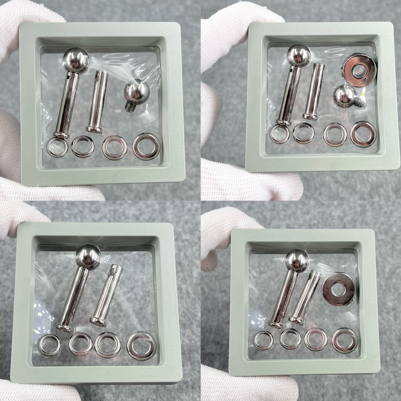 Titanium TetherSpout With Ball For Nom-Piercing Chastity