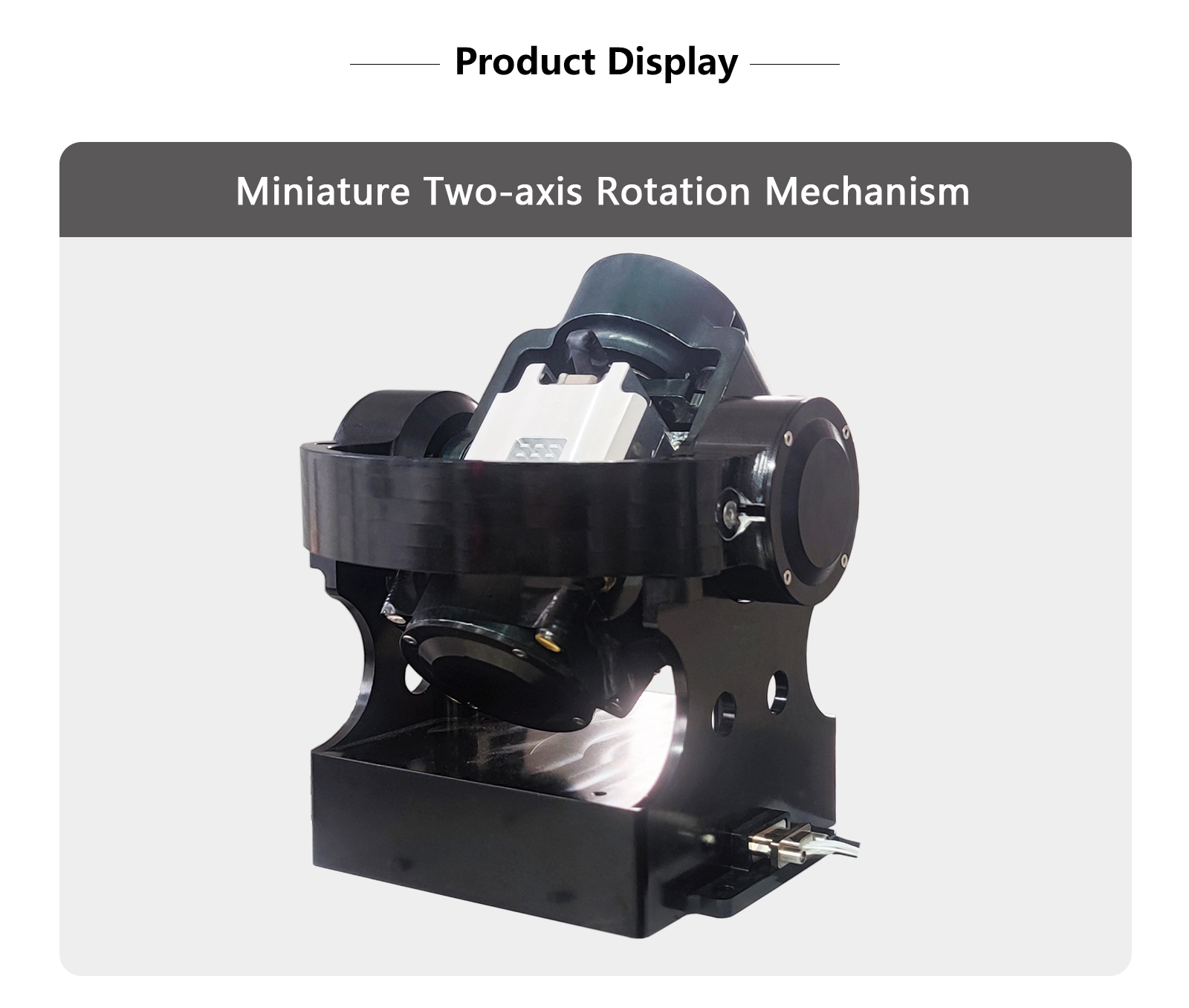 Compact Dual-Axis Rotational Table with Integrated Measurement and Control System