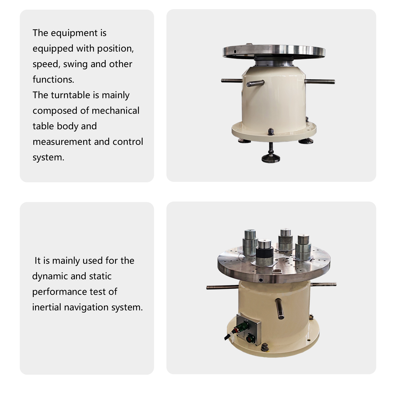 Single Axis Position Rate Rotary Test Stands Precision Inertial