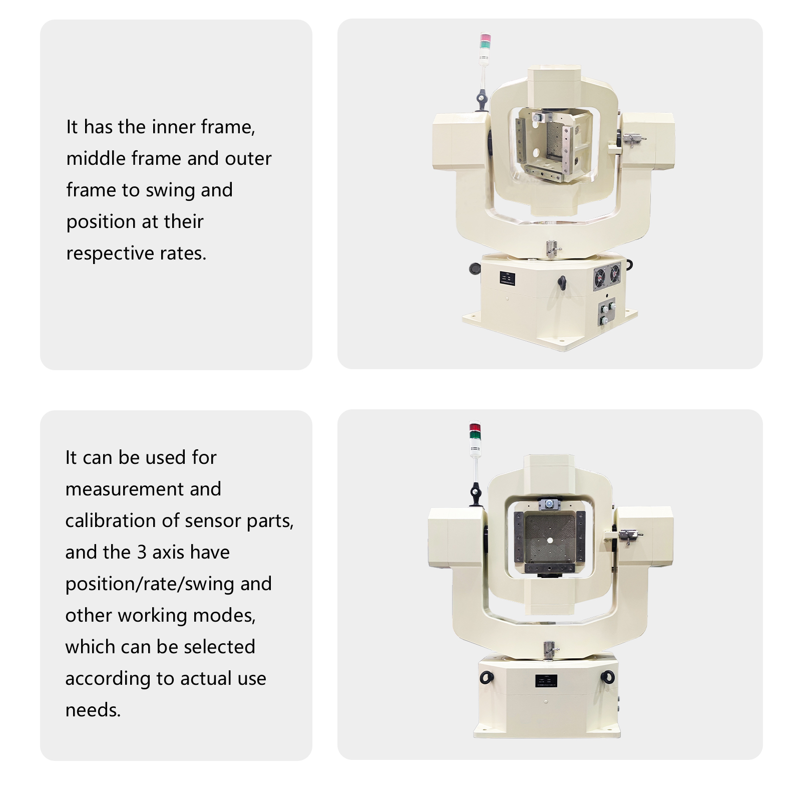 3 Axis Inertial Navigation System Rate Table With Precision Angular