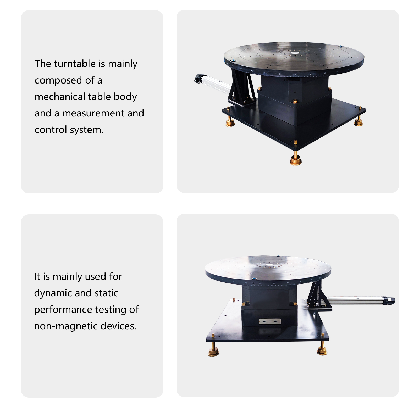 High-Precision Single-Axis Non-Magnetic Electric Turntable with Advanced Positioning and Speed ...