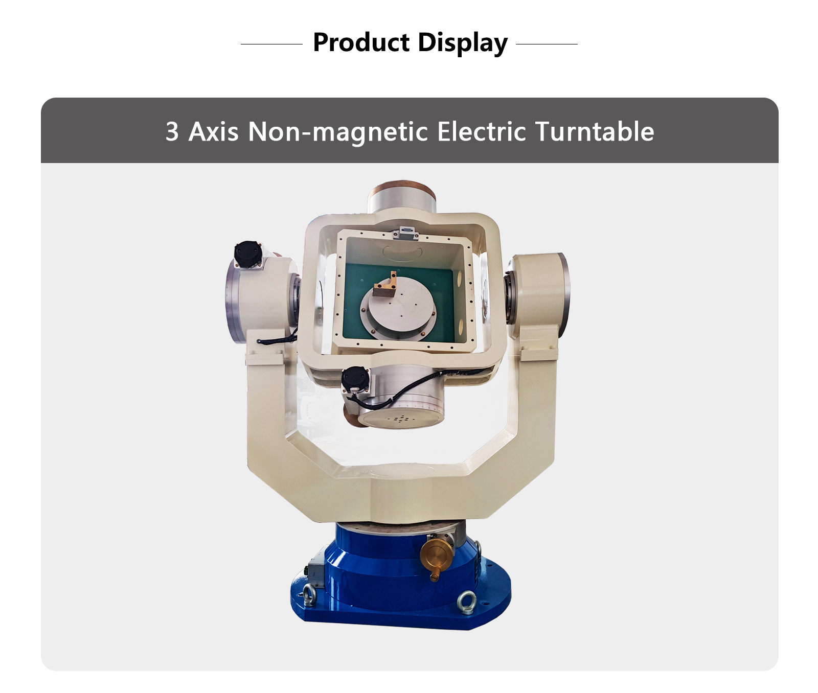 Three-Axis Non-Magnetic Turntable: Precision Angular Positioning&MeasurementSystem
