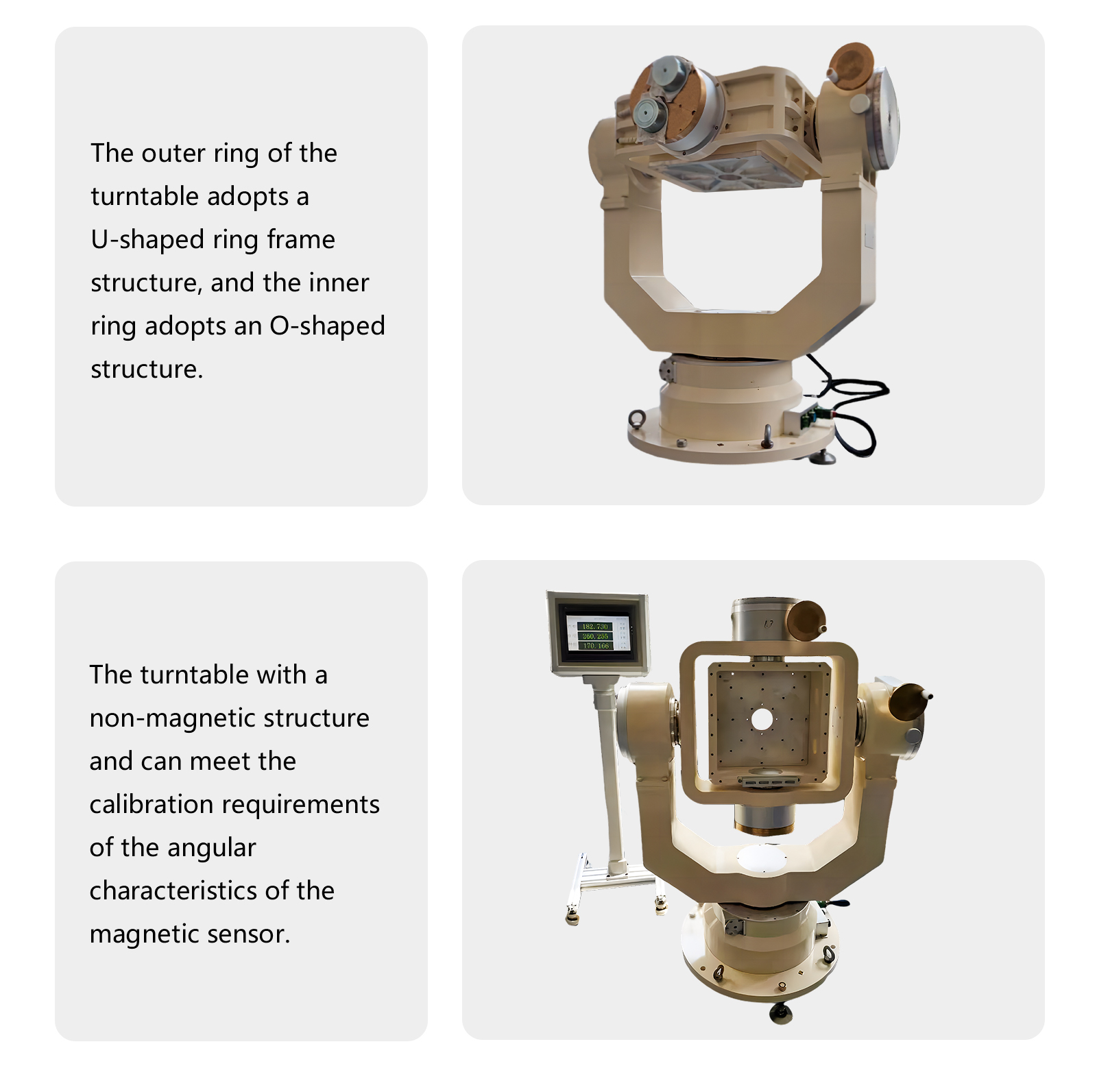Three-Axis Non-Magnetic Turntable: Precision Angular Positioning&MeasurementSystem