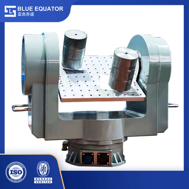 Precision Dual-Axis PTZ Motion simulation rate table for Aerospace/UAV sensor R&D calibration ...