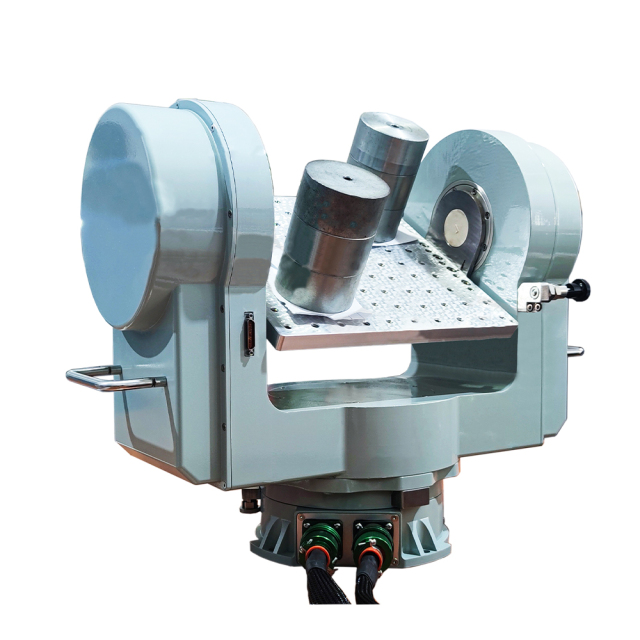 Precision Dual-Axis PTZ Motion simulation rate table for Aerospace/UAV sensor R&D calibration ...