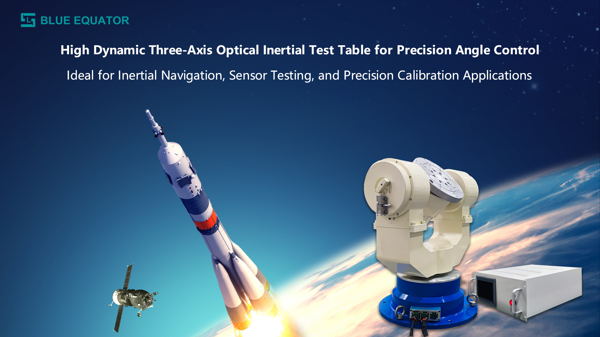 High Dynamic Precision Three Axis Optical Inertial Time Base Simulation Test Table For Inertial