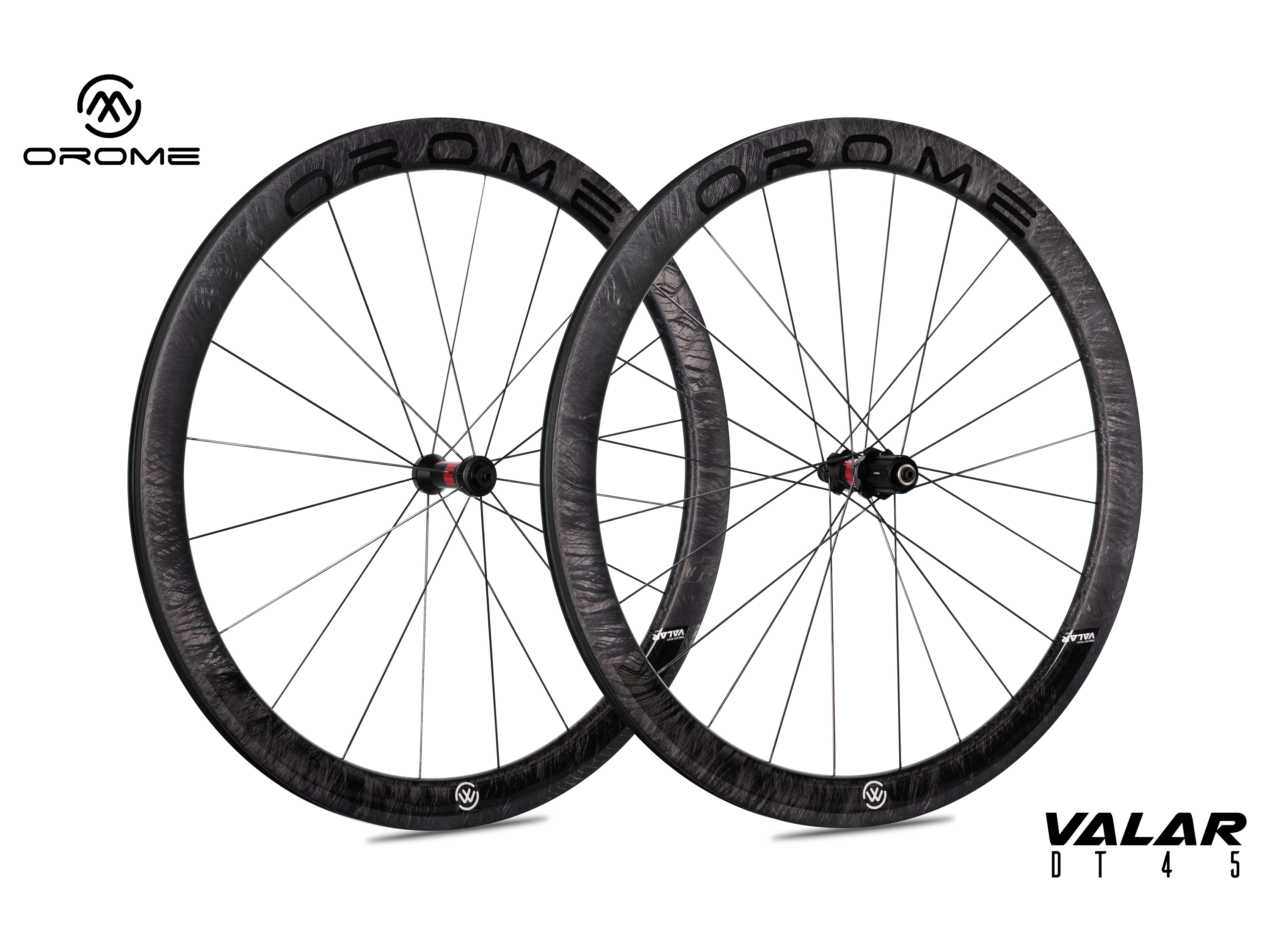 OROME VALAR DT45 Carbon Road Wheelsets, Rim Brake Carbon Wheels ...