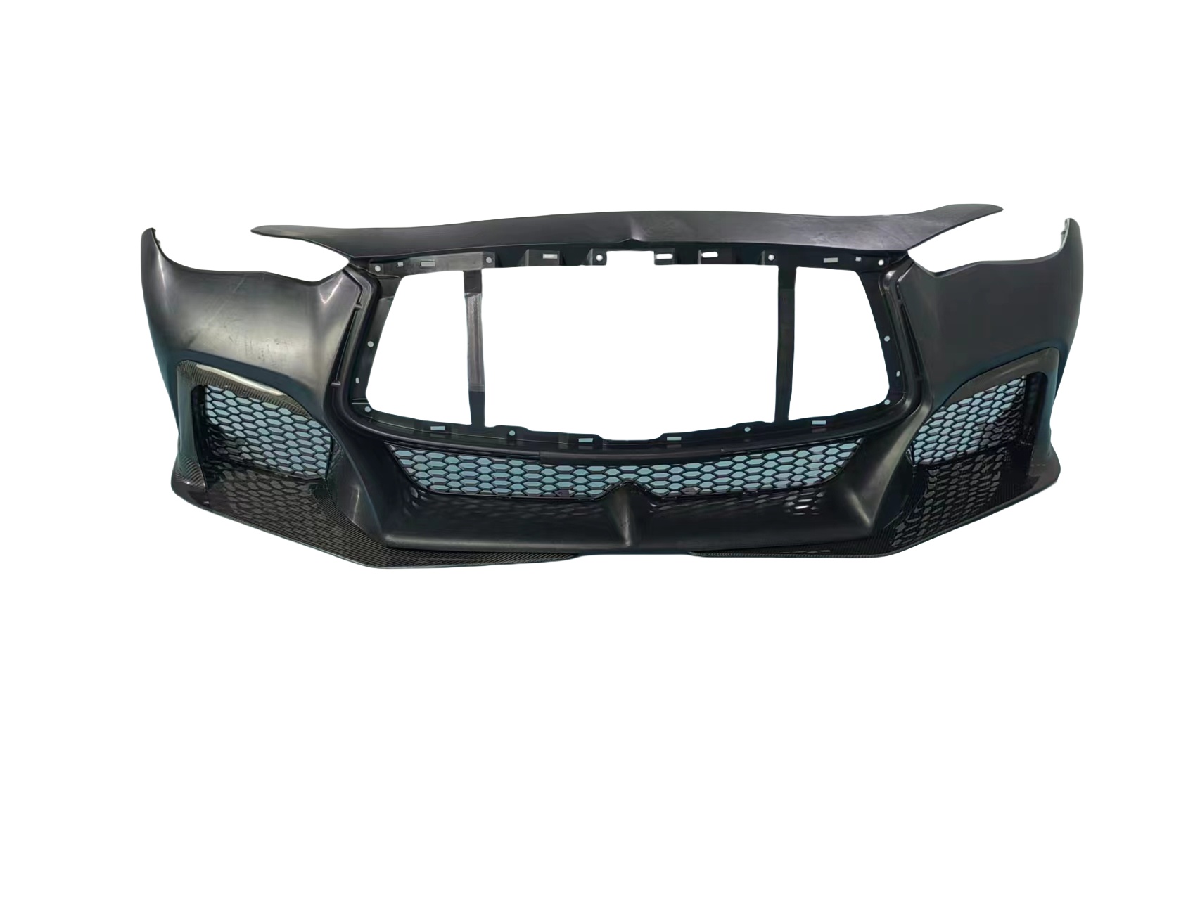 Infiniti Q60 injection molded PP front bumper plus carbon fiber front lip