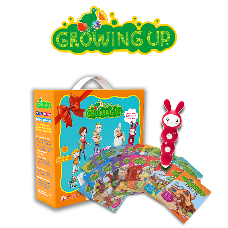 Growing Up Talking Pen Books Interactive English Learning Set