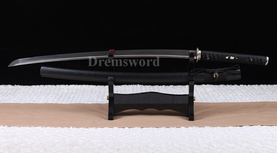 Damascus Folded Steel katana Japanese Samurai Sword Full Tang Sharp ...