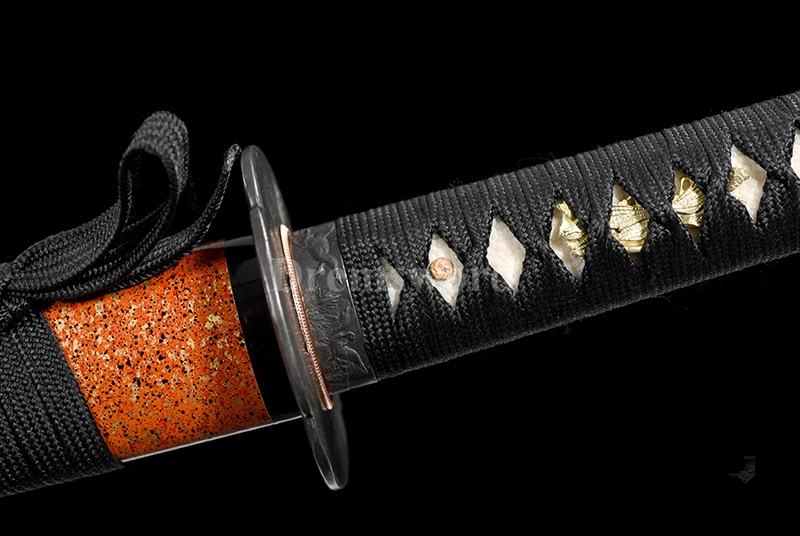 Kanmuri-otoshi Tamahagane Lamination steel Clay Tempered wakizashi ...