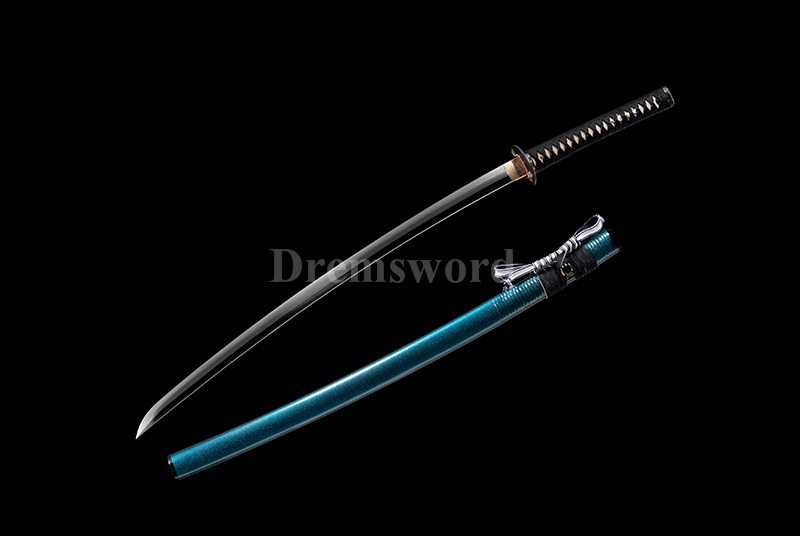 Handmade clay tempered folded steel Katana Japanese Samurai Sword ...