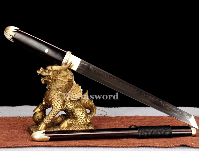 High quality Clay tempered T10 steel tanto Chinese tang dynasty dao ...