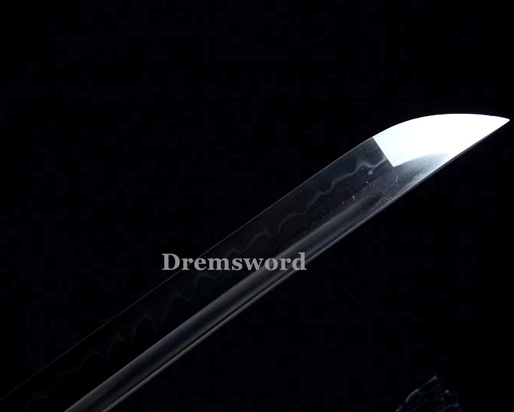 Handmade Clay tempered T8 Steel Japanese Samurai katana Sword Shinogi ...