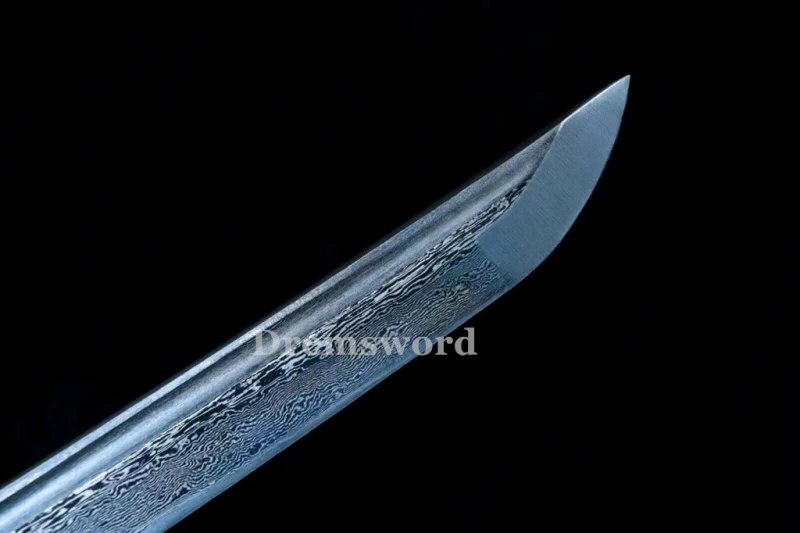 Handmade damascus folded steel japanese samurai katana battle ready ...