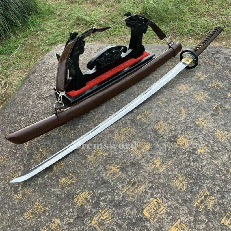 Handmade damascus folded steel coffee japanese samurai katana Shinogi ...