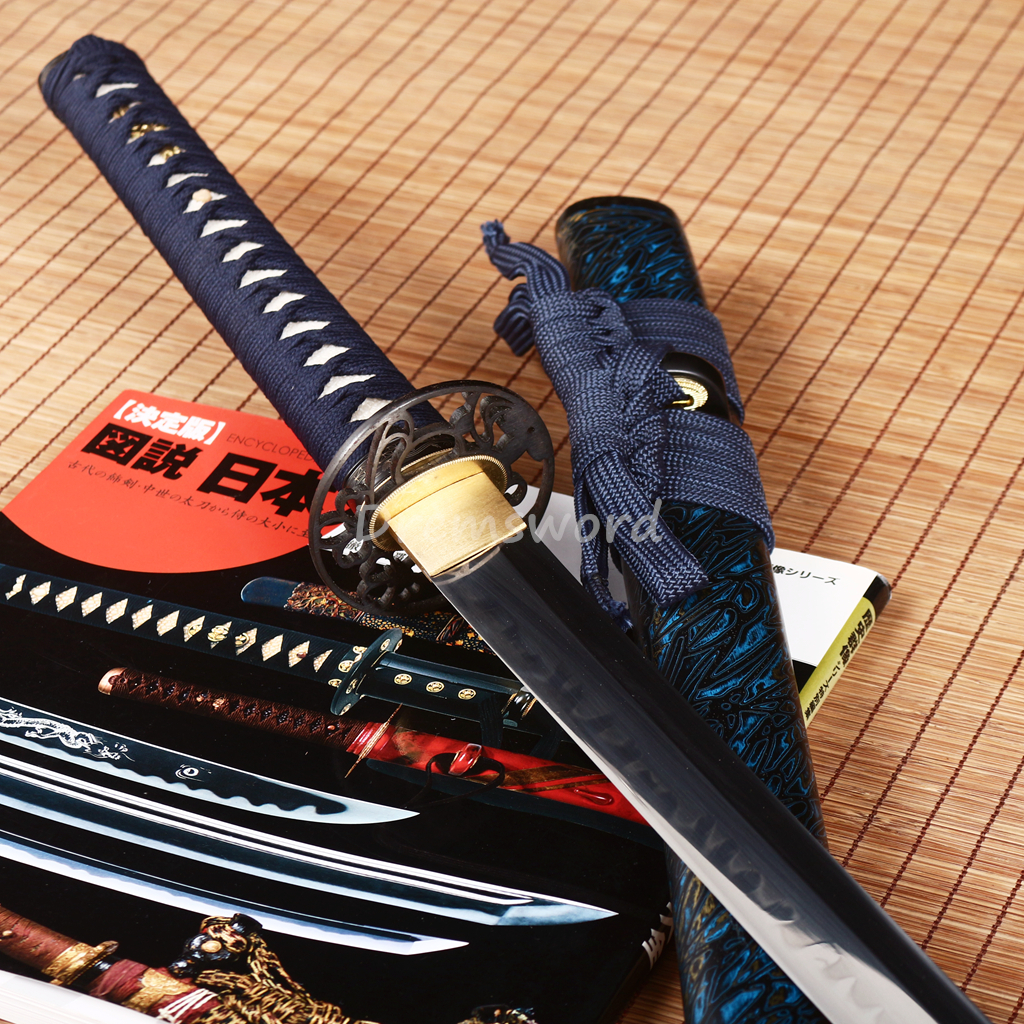 T10 Steel Clay Tempered Katana Japanese Samurai Functional Sword Real ...
