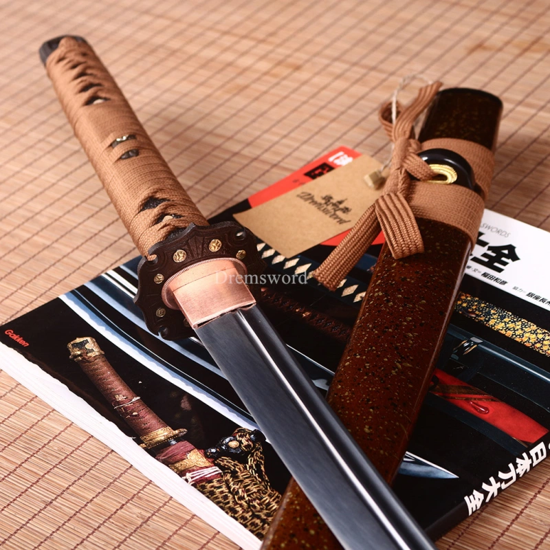 Handmade 9260 Spring Steel Katana Japanese Samurai Real Sword Battle ...