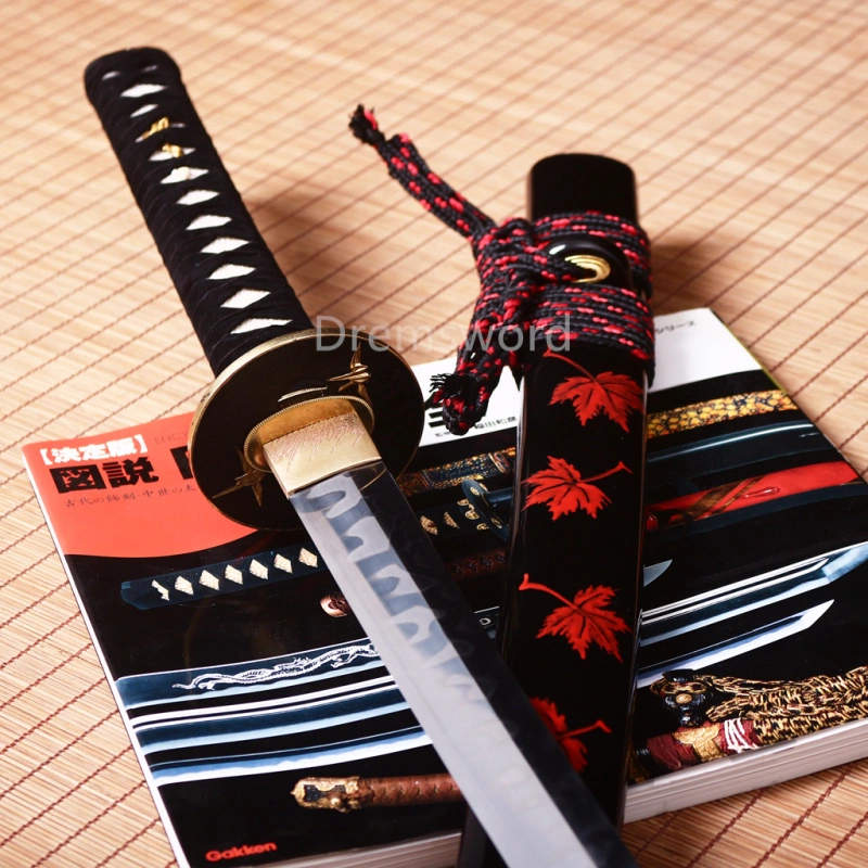 T10 Steel Clay Tempered Hitatsura Katana Japanese Samurai Sword Battle ...