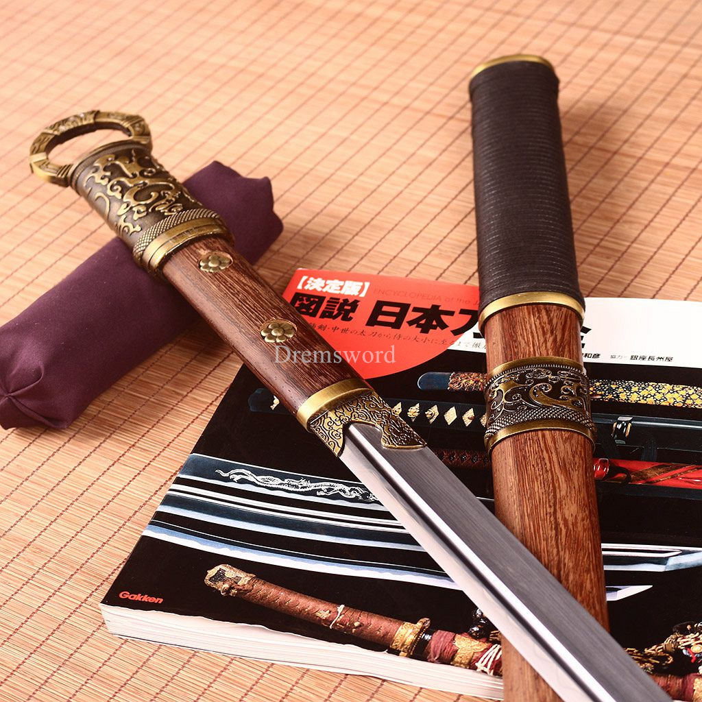 Handmade T10 Steel Clay Tempered Chinese Traditional Tang Dao KAMASU ...