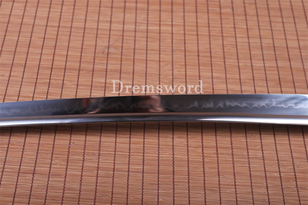 T10 Steel Clay Tempered Choji Hamon Japanese Katana Sword Battle Ready ...