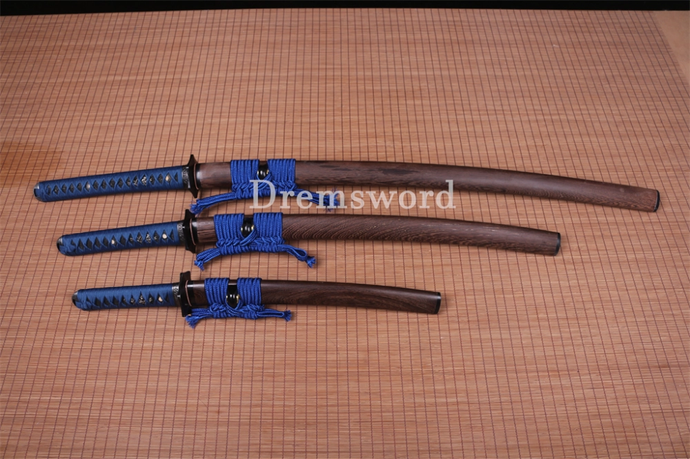 T10 Steel Clay Tempered Choji Hamon Japanese Katana Sword Battle Ready ...