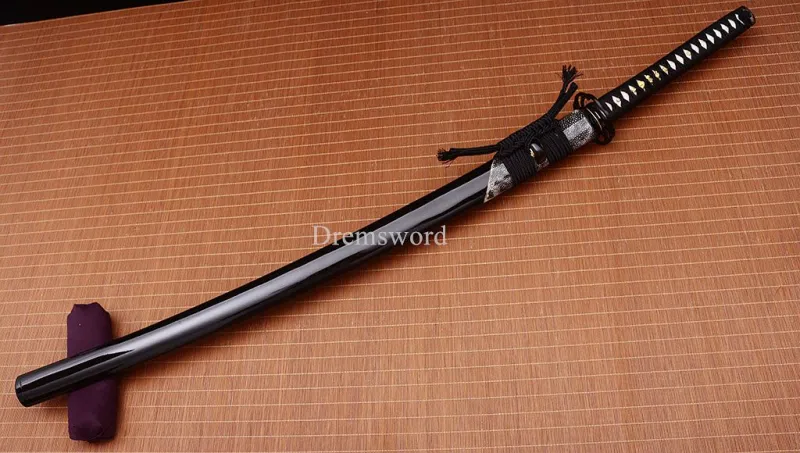 Handmade L6 Steel Katana Japanese Samurai Sword Hadori-polishing Suguha ...