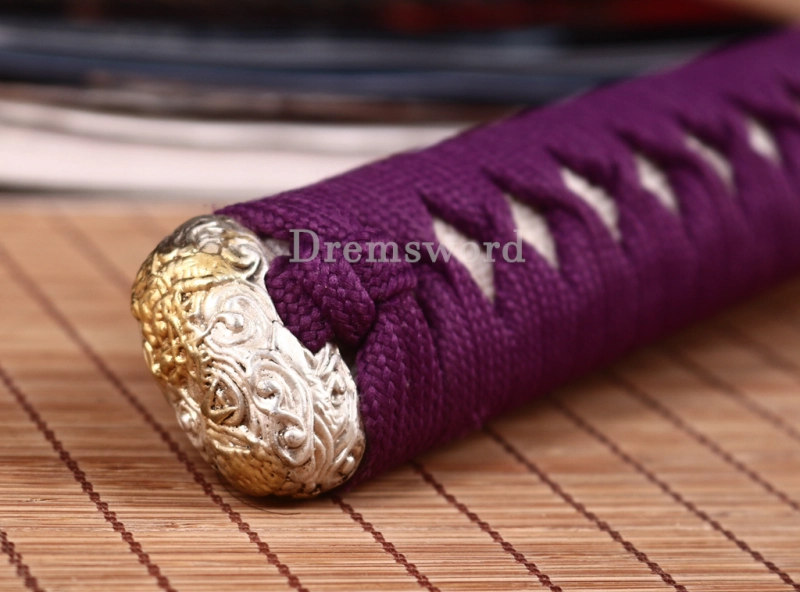 T10 Clay Tempered Hadori Polishing Suguha Hamon Katana Japanese Samurai ...