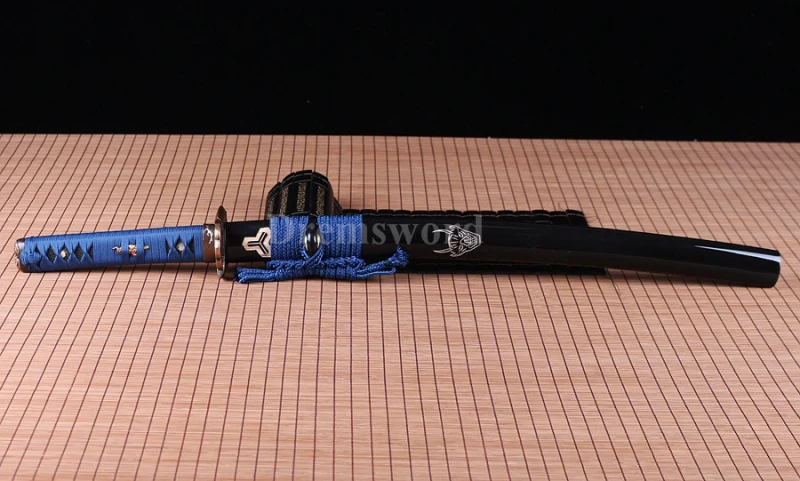 hand forge 9260 spring Steel wakizashi Japanese Samurai Sword full tang ...