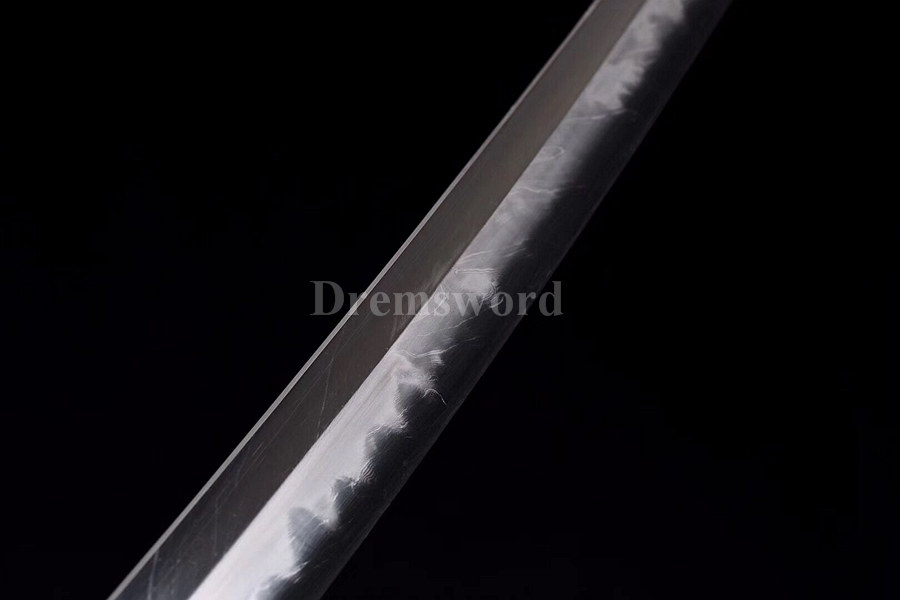 Japanese Tachi Battle Ready samurai Sword Folded Steel Clay Tempered ...