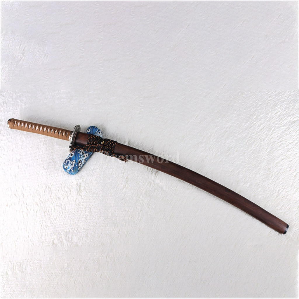 Clay Tempered Folded Steel katana handmade Japanese samurai Sword full ...