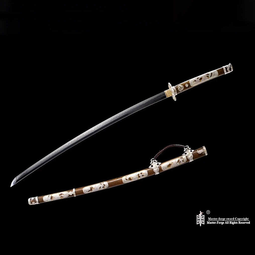 Japanese Tachi Battle Ready samurai Sword Folded Steel Clay Tempered ...