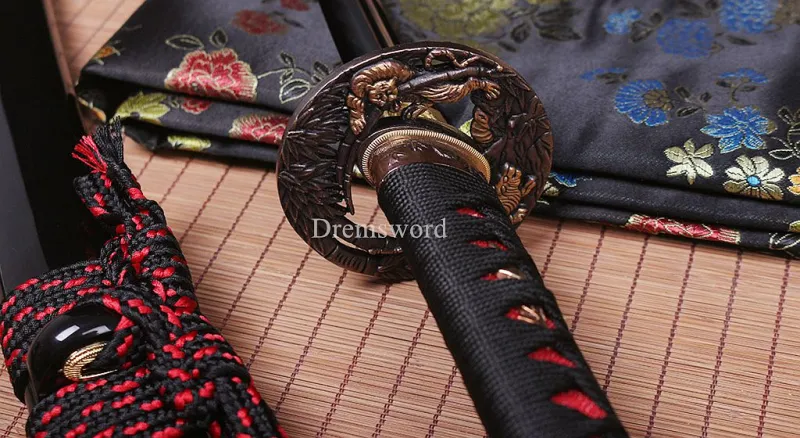 Folded Steel Clay Tempered Tanto Self-defence Japanese Samurai Short ...