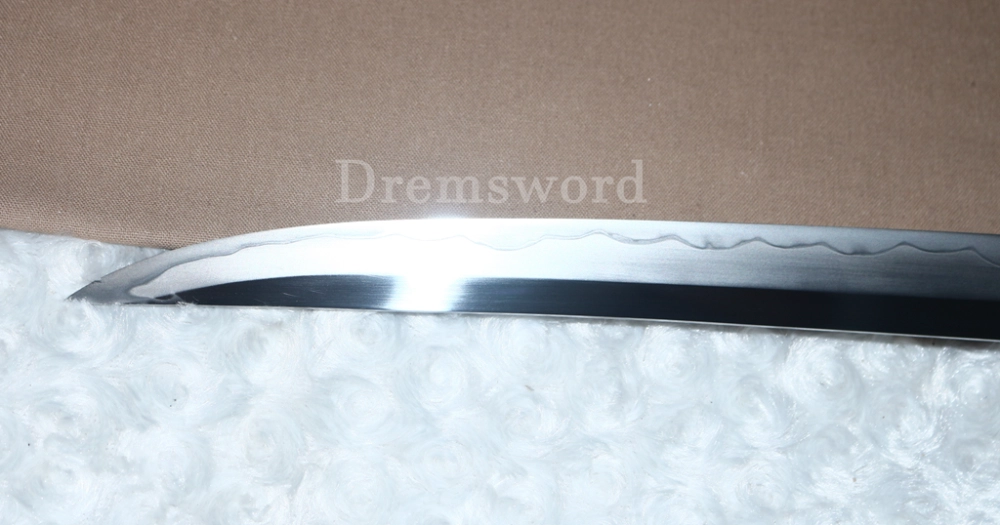 T10 Clay Tempered Hadori Polishing Suguha Hamon Katana Japanese Samurai ...