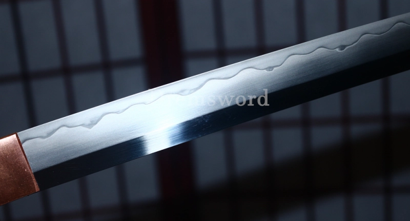 T10 Clay Tempered Hadori Polishing Suguha Hamon Katana Japanese Samurai ...