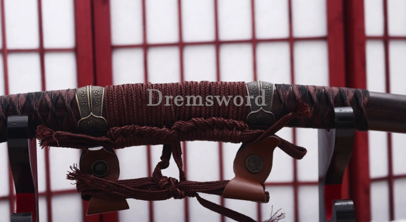 Folded Steel Clay Tempered Katana HITATSURA Japanese Samurai Sword Ox ...
