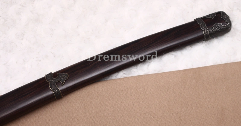 Folded Steel Clay Tempered Katana HITATSURA Japanese Samurai Sword Ox ...