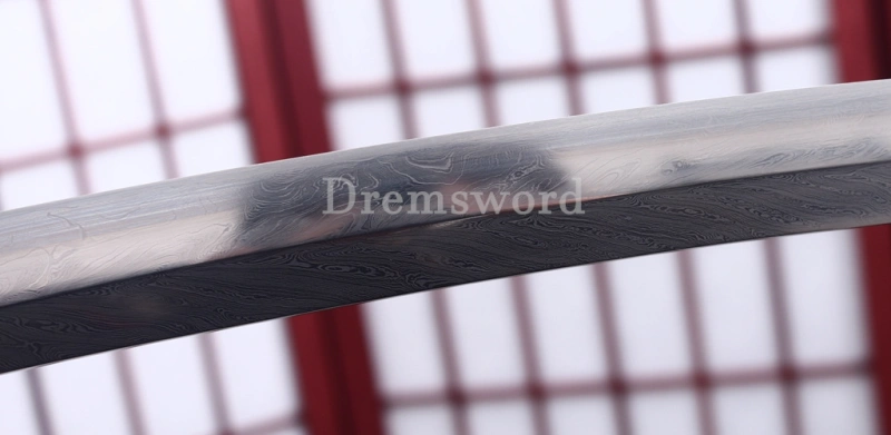 Folded Steel Clay Tempered Katana HITATSURA Japanese Samurai Sword Ox ...