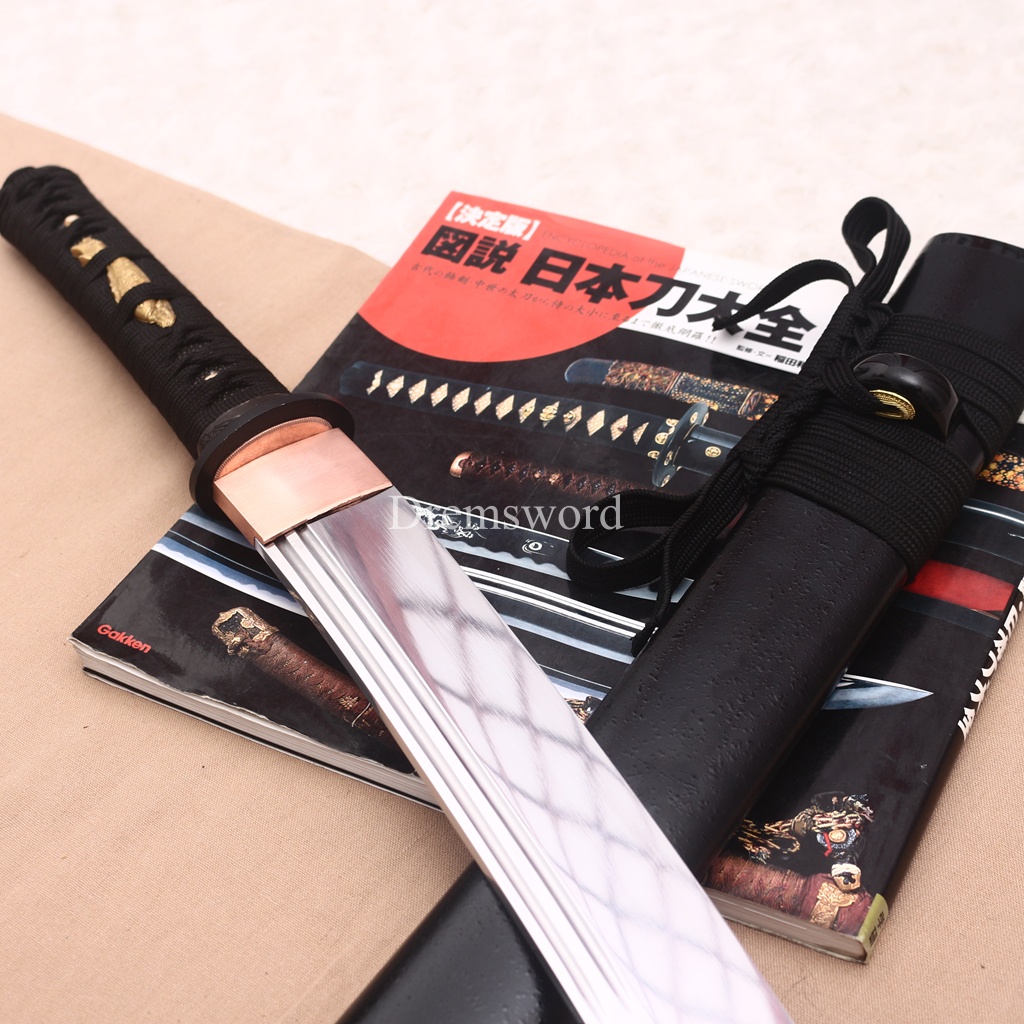 4.5cm Wide 1095 High Carbon Steel Wakizashi Double Bo-hi Japanese ...