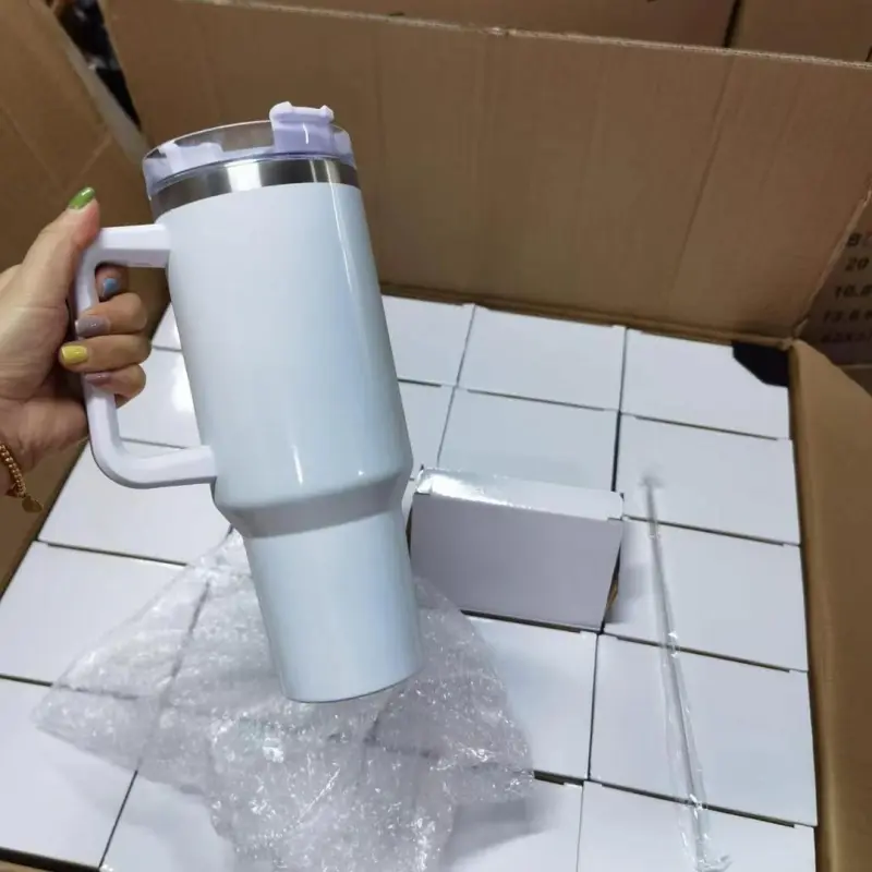 Alwin USA Warehouse 40 oz GEN1.0 Stainless Steel Blank Sublimation Tumbler with Handle ...