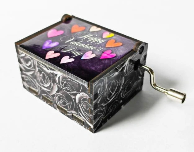 Alwin Sublimation MDF music Box for Valentine's Day China Warehouse