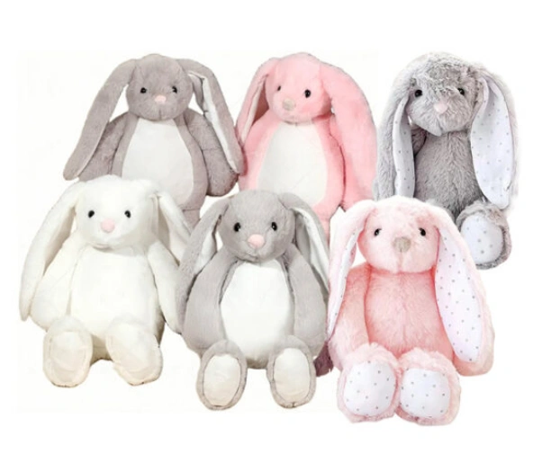 Alwin Easter Rabbit Plush Bunny Long Ear Colored Stuffed Soft Bedtime ...