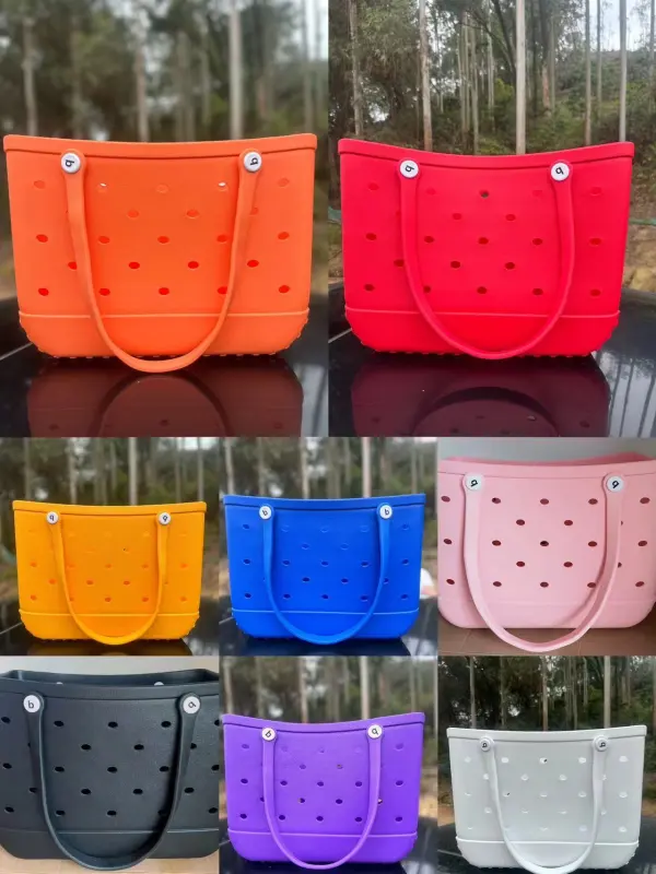 Alwin Ready stock eva hole bag shoulder bag eva beach bag storage bag ...