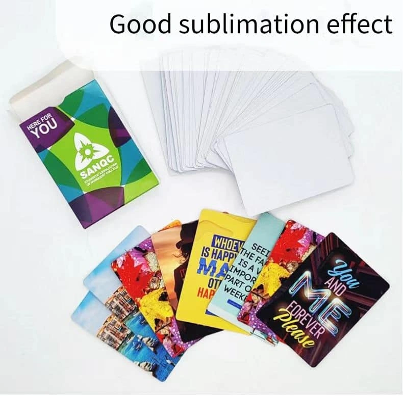 Alwin Sublimation Playing Cards Party Supplies Blank 54pcs Paper Playing Card (54 cards/deck) China