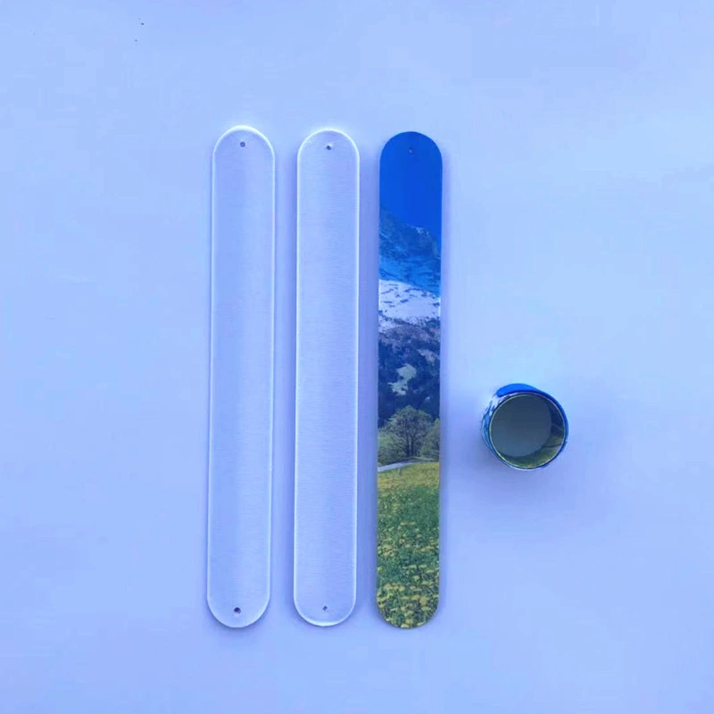 Alwin New arrival Sublimation Plastic Slap Wristband double-side ...