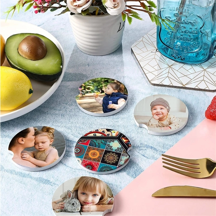 Alwin USA RTS Ceramic Car Coaster Cup Holder Coaster | Sublimation Blanks Hot Selling