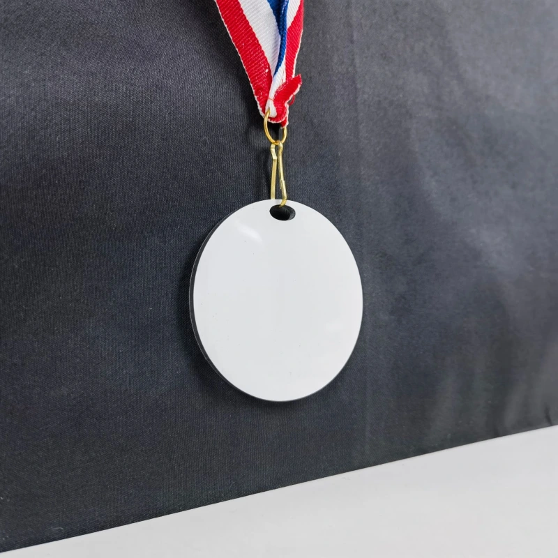 Alwin China RTS Sublimated blank MDF board medal double-sided sublimation