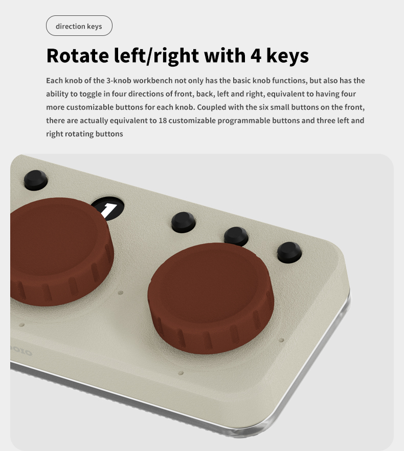 3-knob programmable keyboard workbench