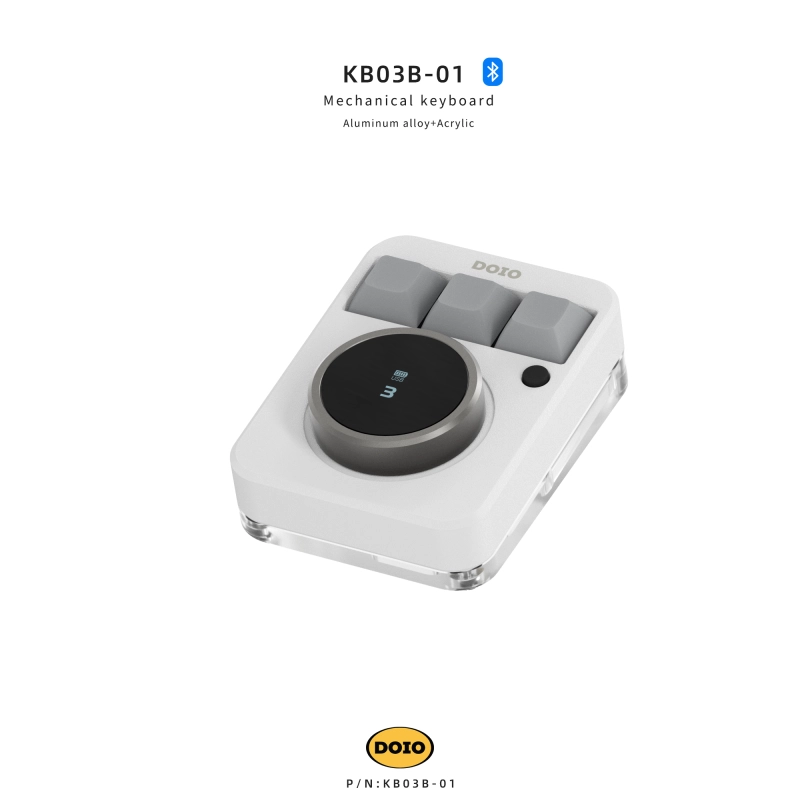 3 keys Programmable Multifunction Mechanical keyboard Version Bluetooth